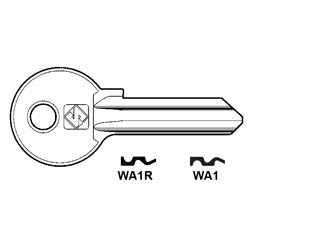 SILCA Wally Cylinder Keys 5 Large Pins - WA1R SX